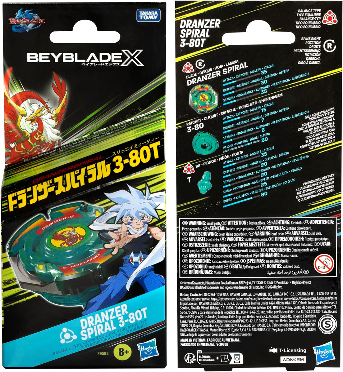 Hasbro - Beyblade X - Dranzer Spiral 3-80T – Legacy Distribution
