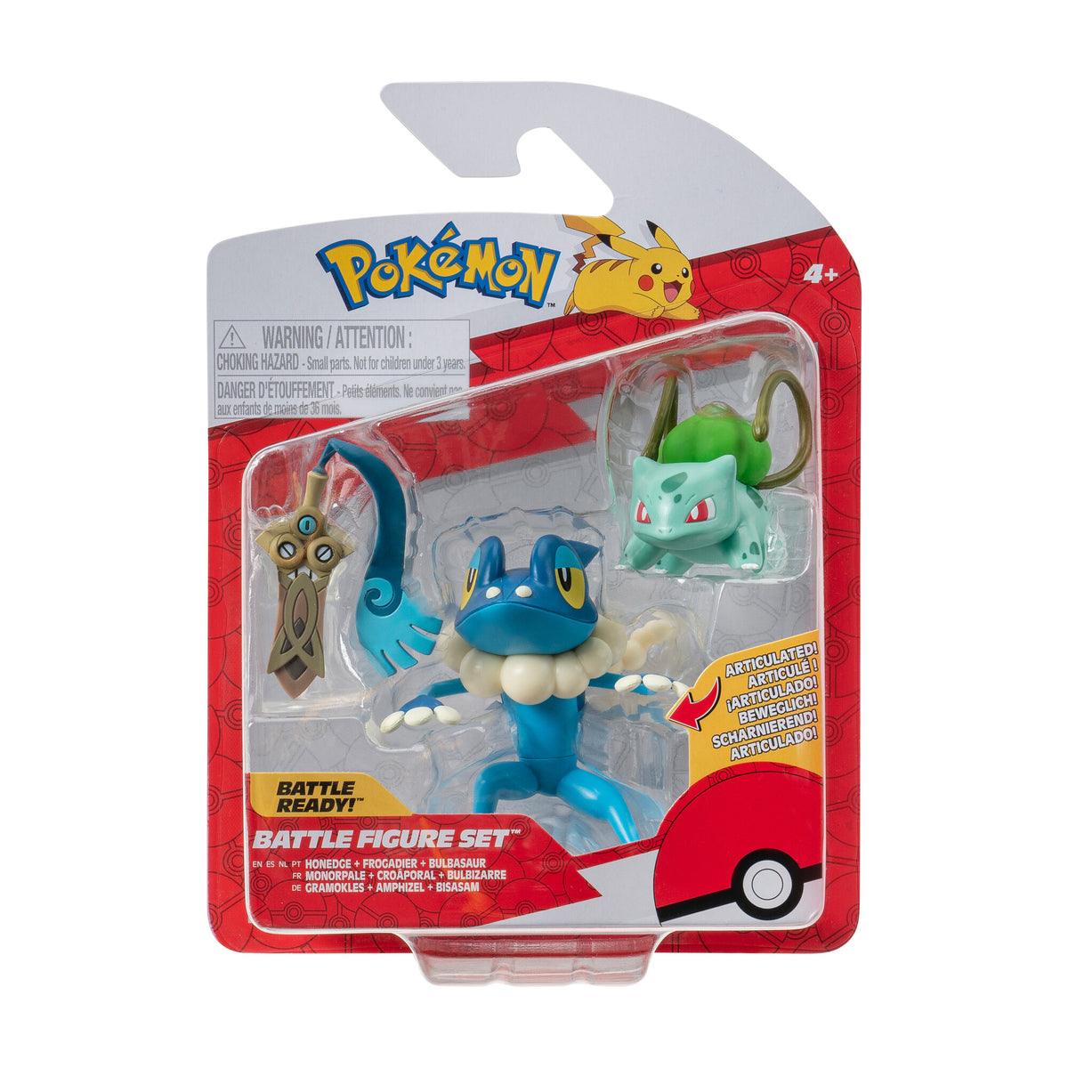 Pokémon - Battle Figure - Set 3 personaggi - Honedge with stand, Bulba ...