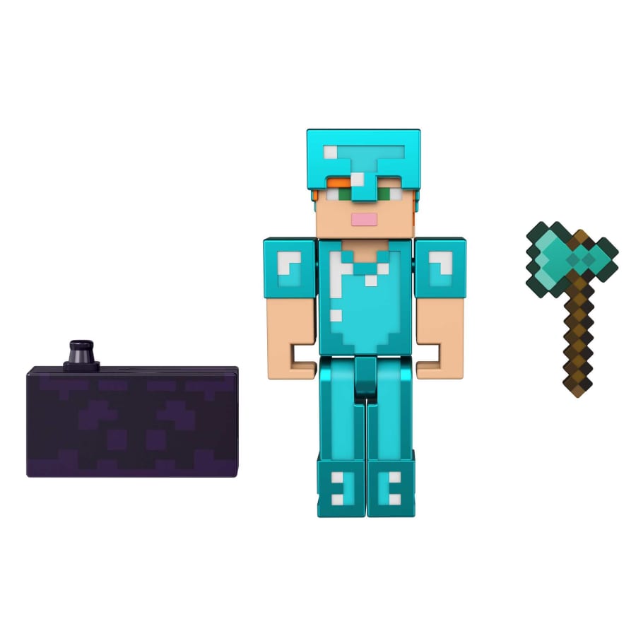 Mattel - Minecraft - Alex Con Armatura Diamante – Legacy Distribution